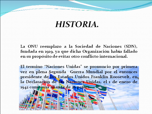 Organización De Las Naciones Unidas Onu