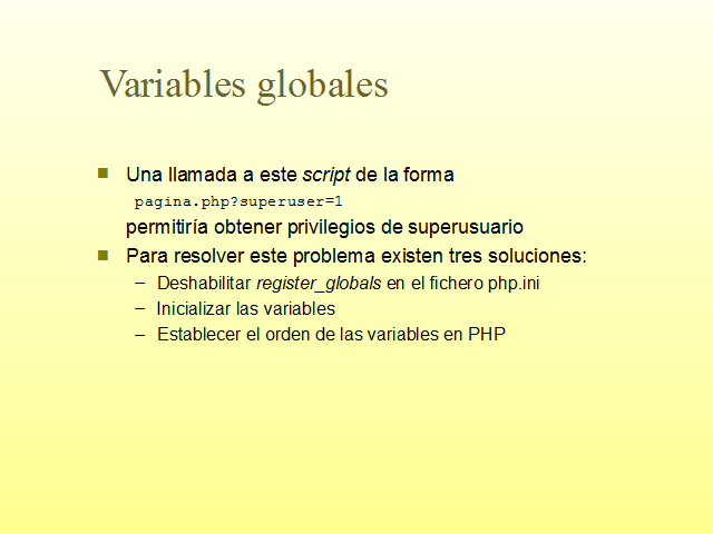 Seguridad en desarrollo de sitios web con PHP y MySQL Seguridad en desarrollo de sitios web con PHP y MySQL