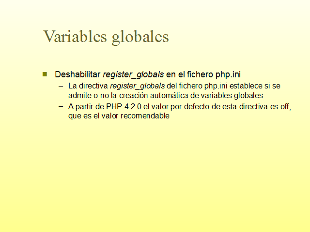 Seguridad en desarrollo de sitios web con PHP y MySQL Seguridad en desarrollo de sitios web con PHP y MySQL